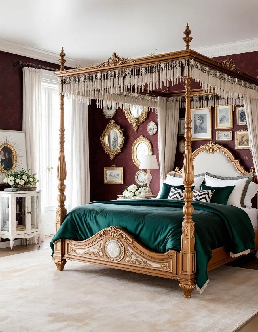 baroque bed canopy