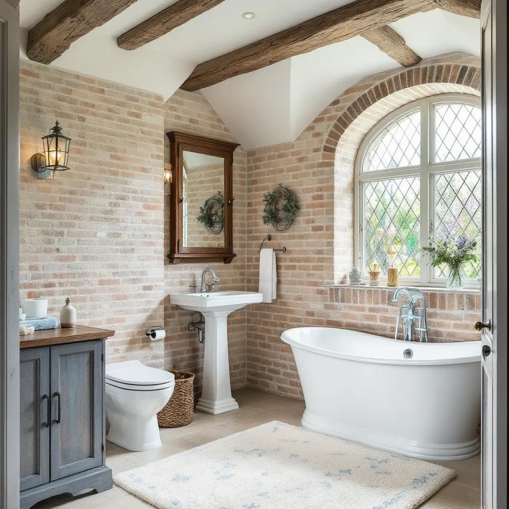 rustic chic bathroom