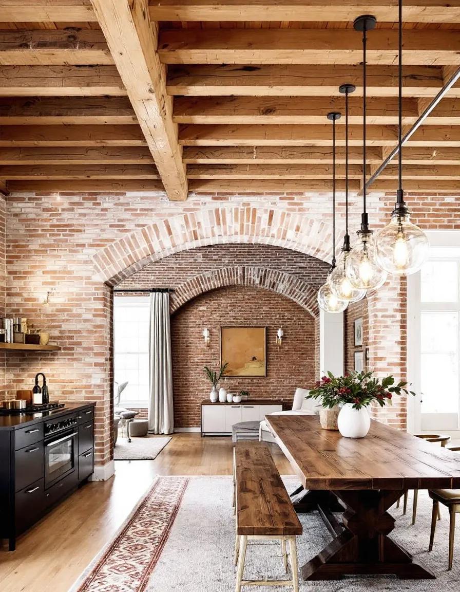 brick dining room