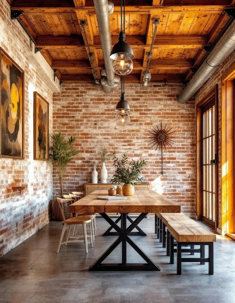 brick dining room